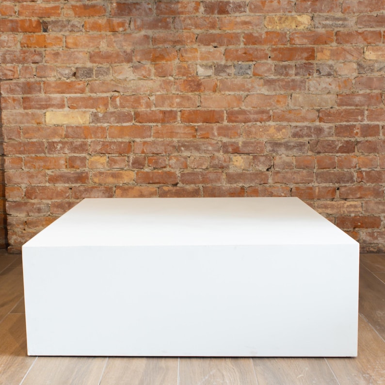 White Wooden Display Plinth: Art Pedestal, Retail Photography Prop (36 ...
