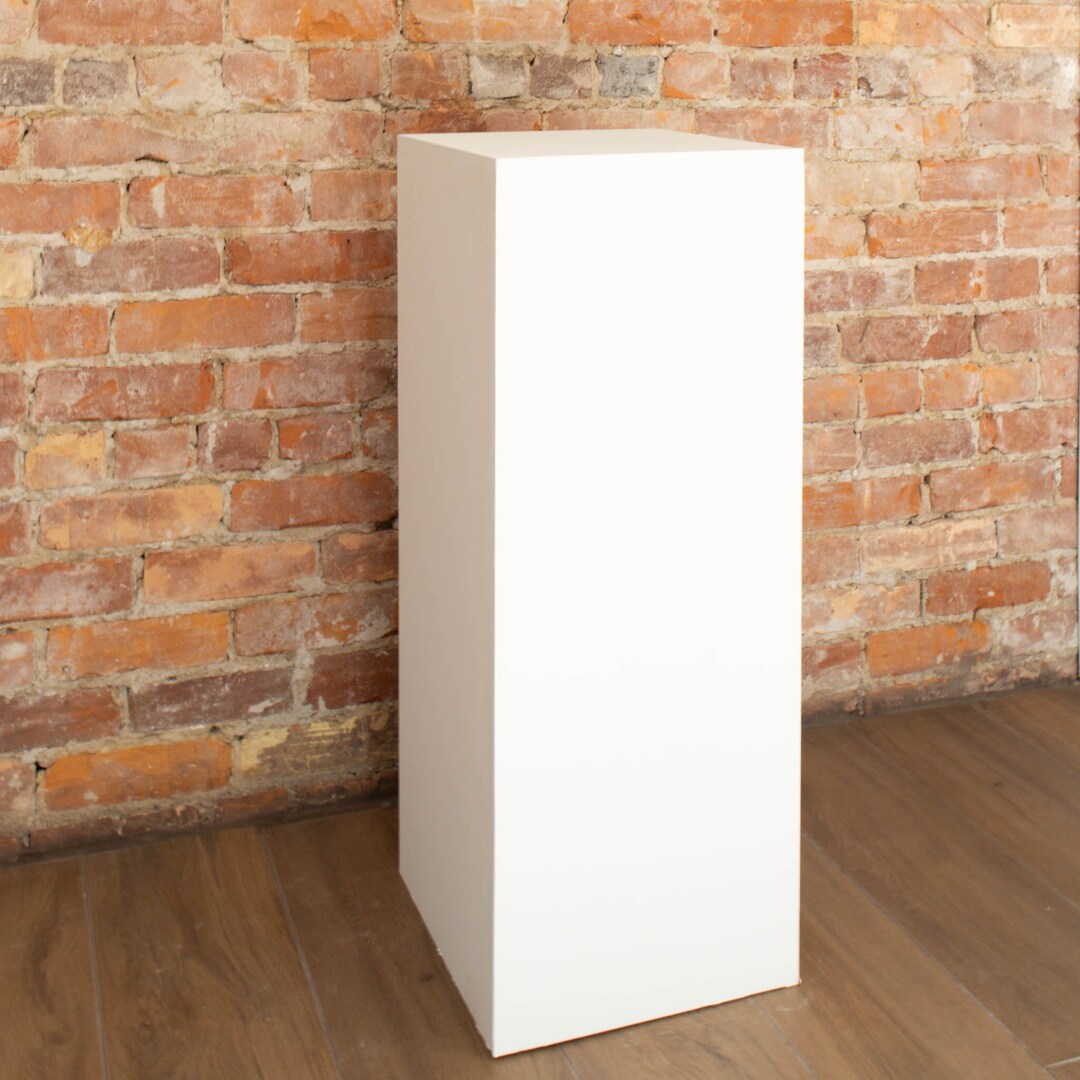 White Wooden Display Plinth: Art Pedestal, Retail Display (15"x15") - Etsy
