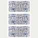 Custom Gigi Blue Floral Car Tag, Car Gifts for Her, Front License Plate ...