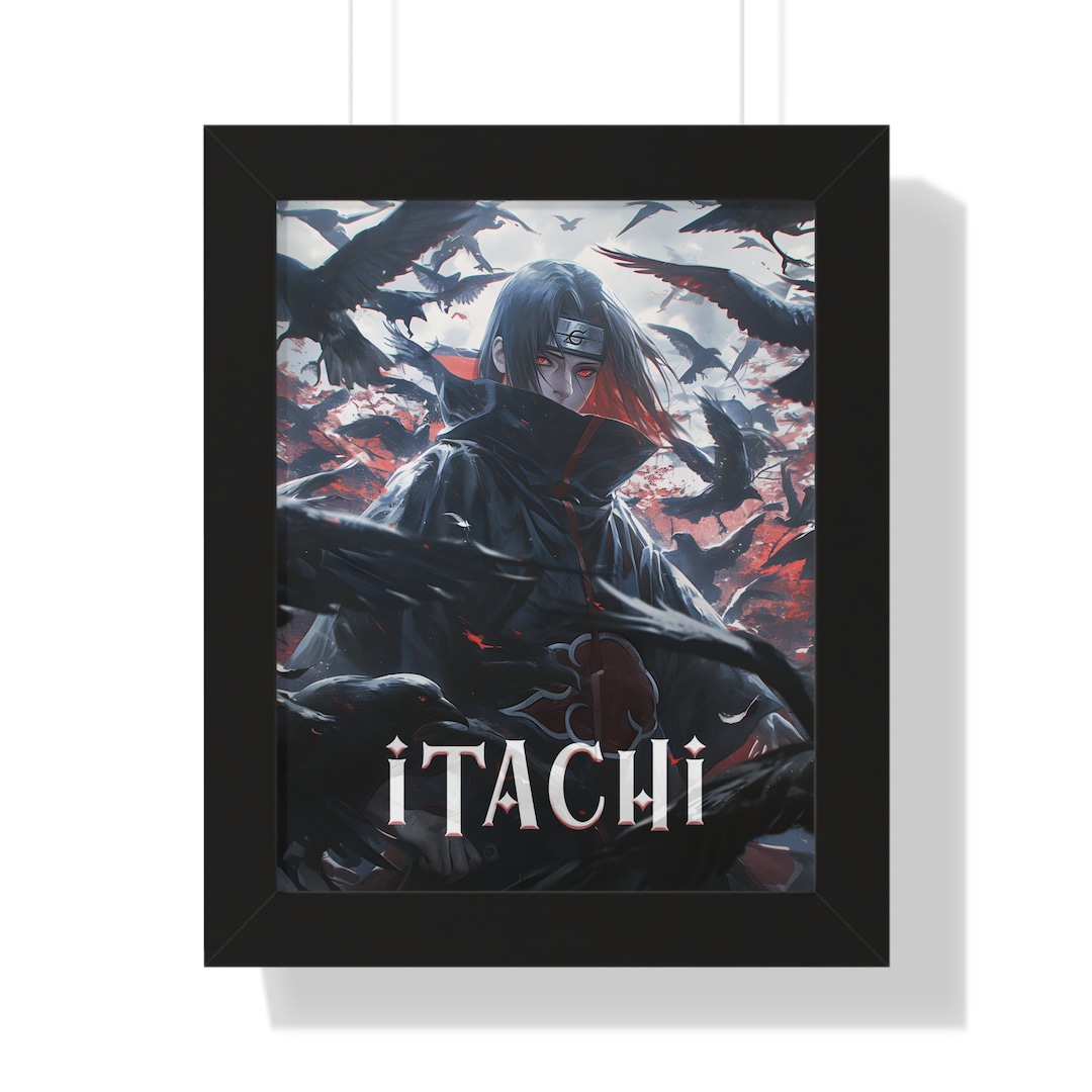 Itachi Uchiha Framed Poster Naruto Poster Anime Poster Wall Art Decor ...