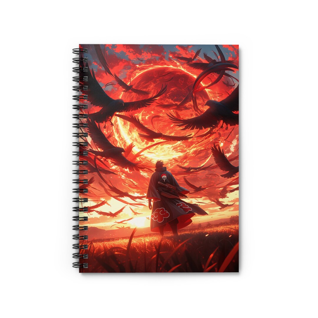 Itachi Uchiha Spiral Notebook Naruto Notebook Anime Notebook Gift for ...