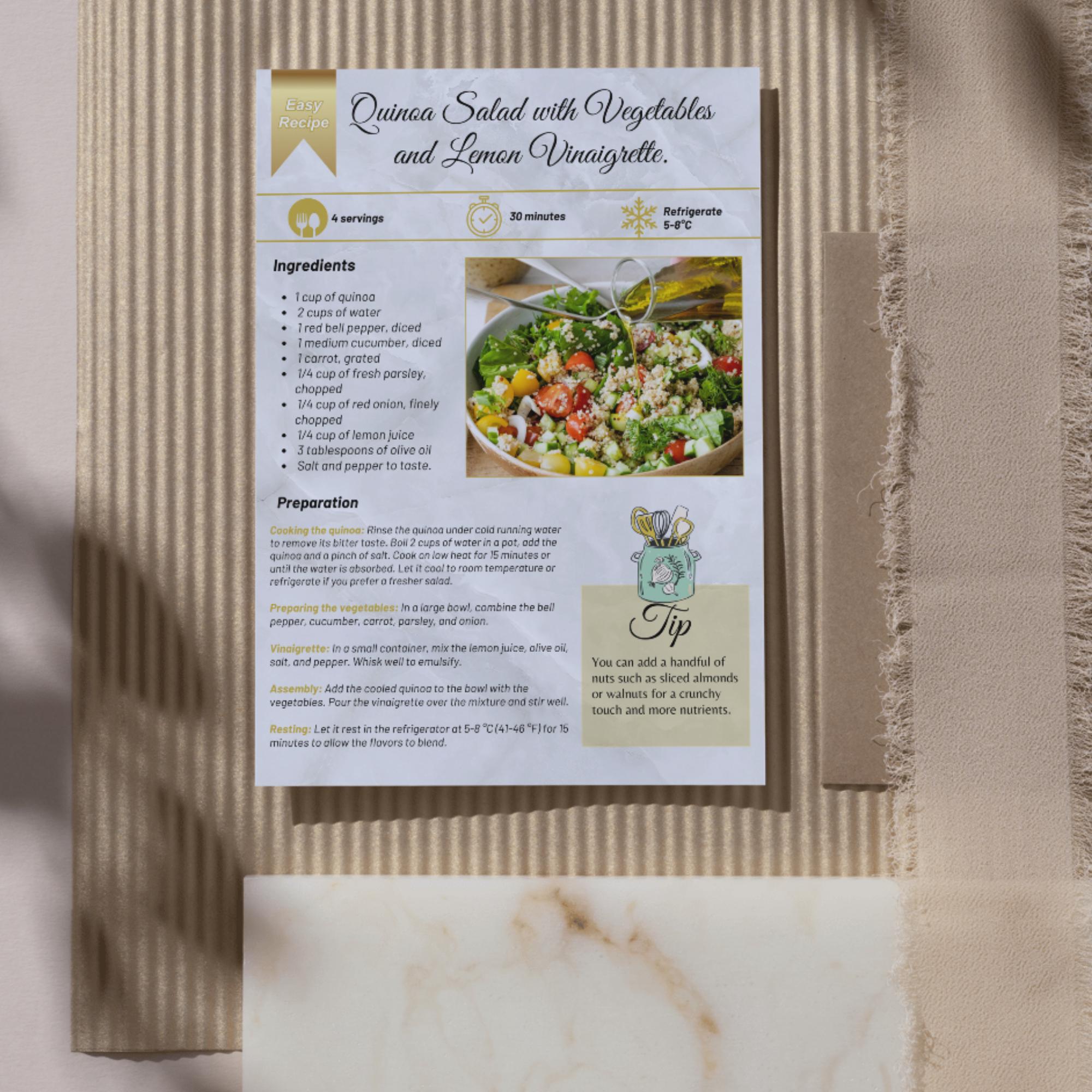 Editable Recipe, Canva Template,recipe Card Template, Ebook Template ...