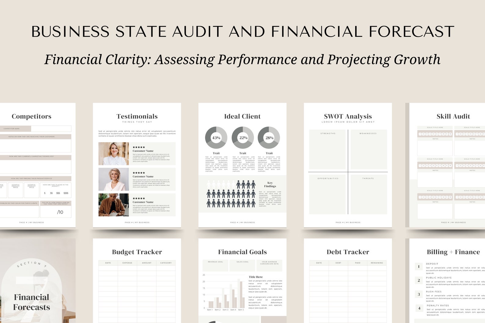 Business Planner Template Printable Small Business Planner Start up ...