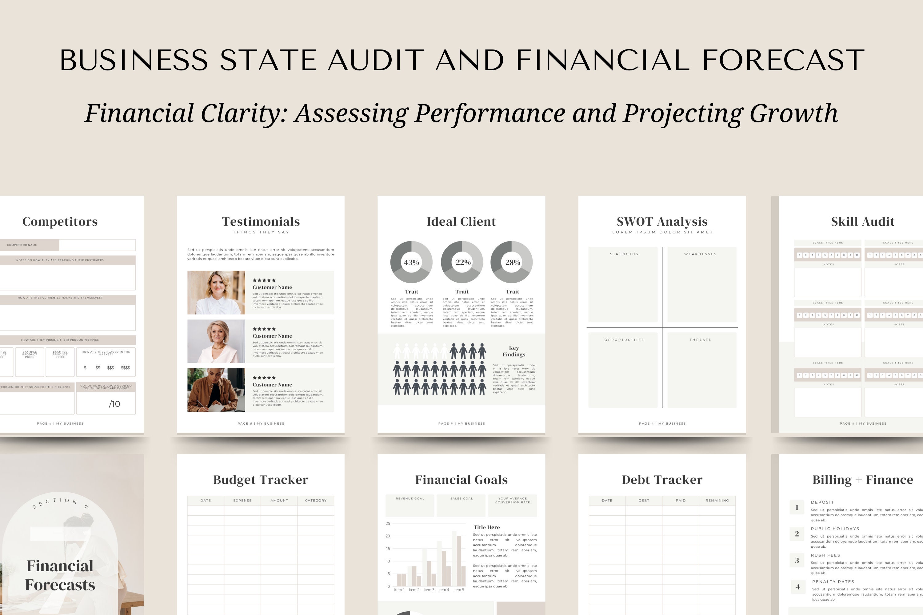 Business Planner Template Printable Small Business Planner Start up ...