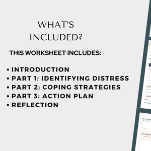 Distress Tolerance Worksheet: Customizable Canva Template (digital ...