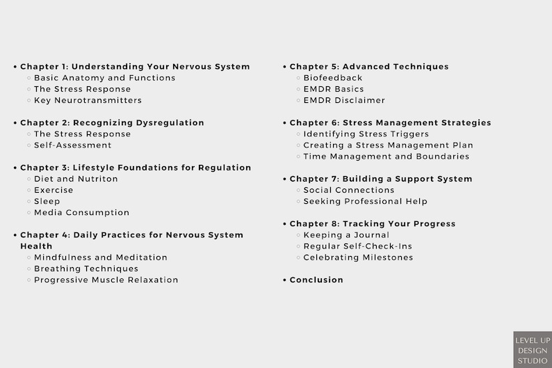 Nervous System Regulation Workbook: Coaching Assessment Canva Template ...