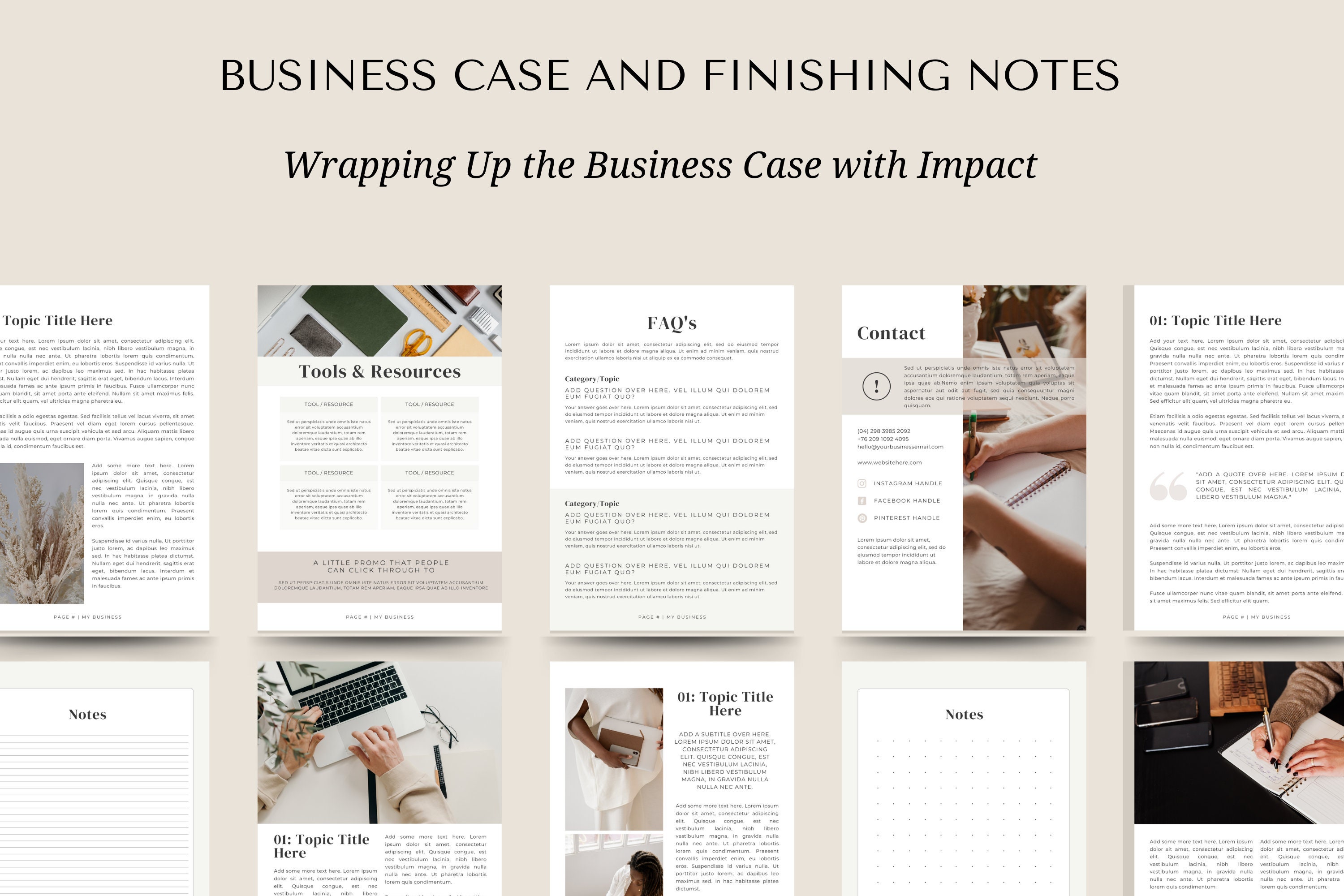 Business Planner Template Printable Small Business Planner Start up ...