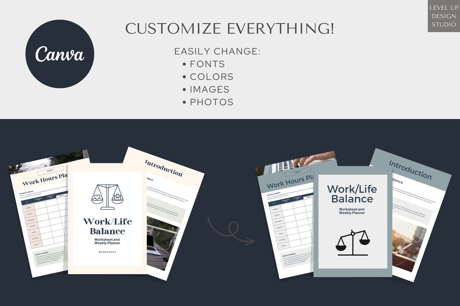 Work Life Balance Career Coach Workbook Handouts Coaching Planner Life ...