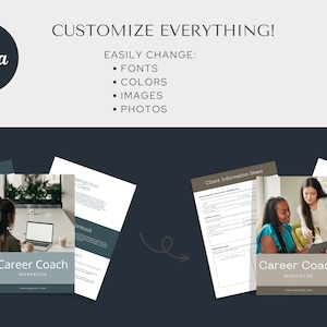 Career Coaching Workbook: Canva Template for Coaches (PDF Download) - Etsy