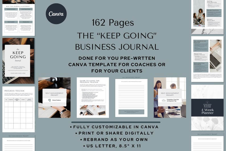Keep Going Business Prompts Journal Digital Planner Scale Your Business ...