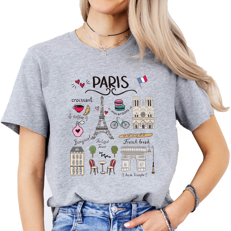 Paris France Shirt, Vacation in Paris, Gift for Travel Lover, Paris ...
