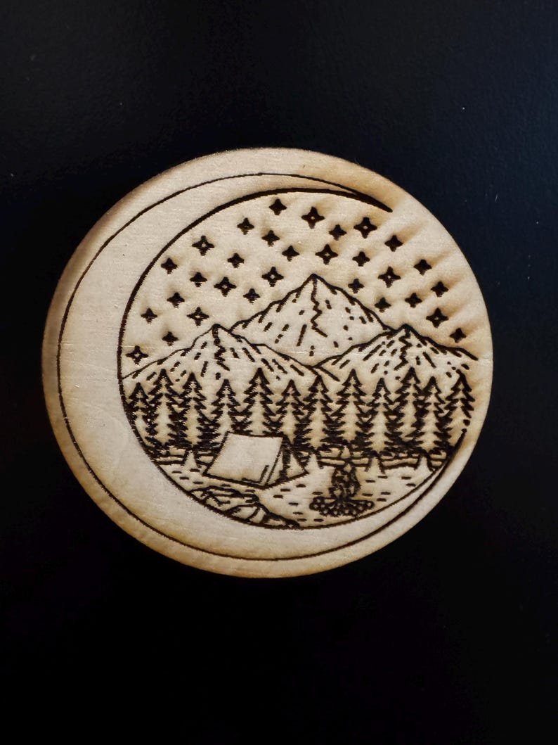 National Park Wooden Laser Cut Magnets - Etsy