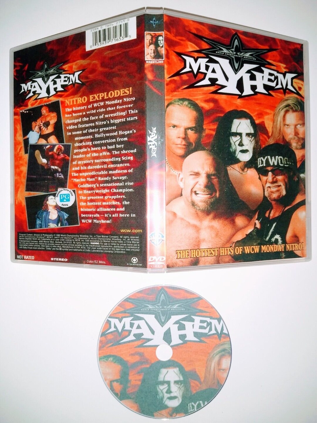 WCW 1998 MAYHEM DVD & Case - Etsy