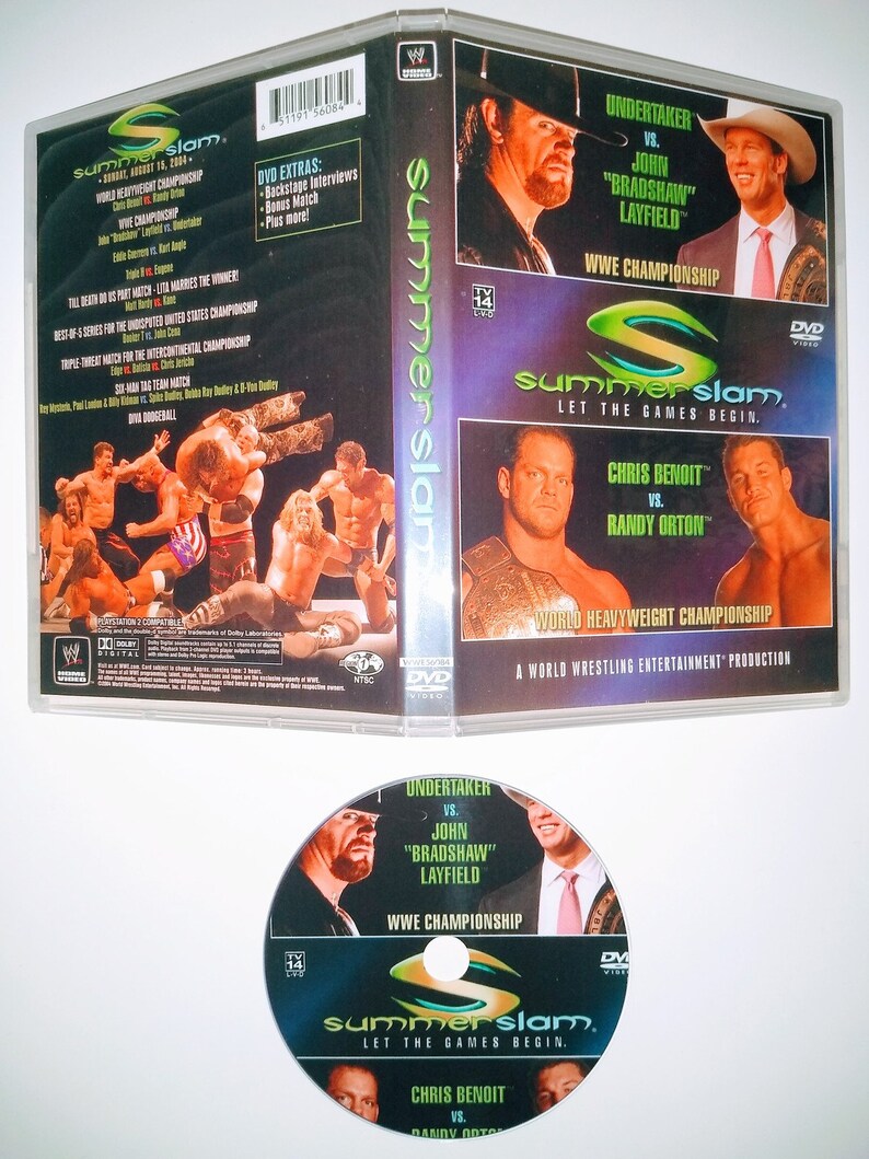 WWF 2004 SUMMERSLAM 17 DVD & Case - Etsy