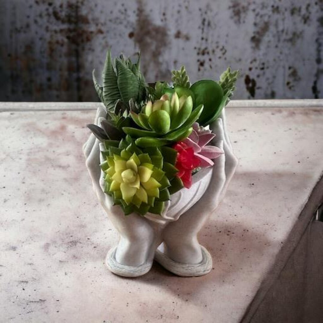Custom Pot for Plants - 2 Hands Holding Plant - Etsy