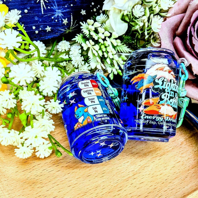 Monster Hunter - Lightning in a Bottle (zinogre) Liquid Soda Charm - Etsy