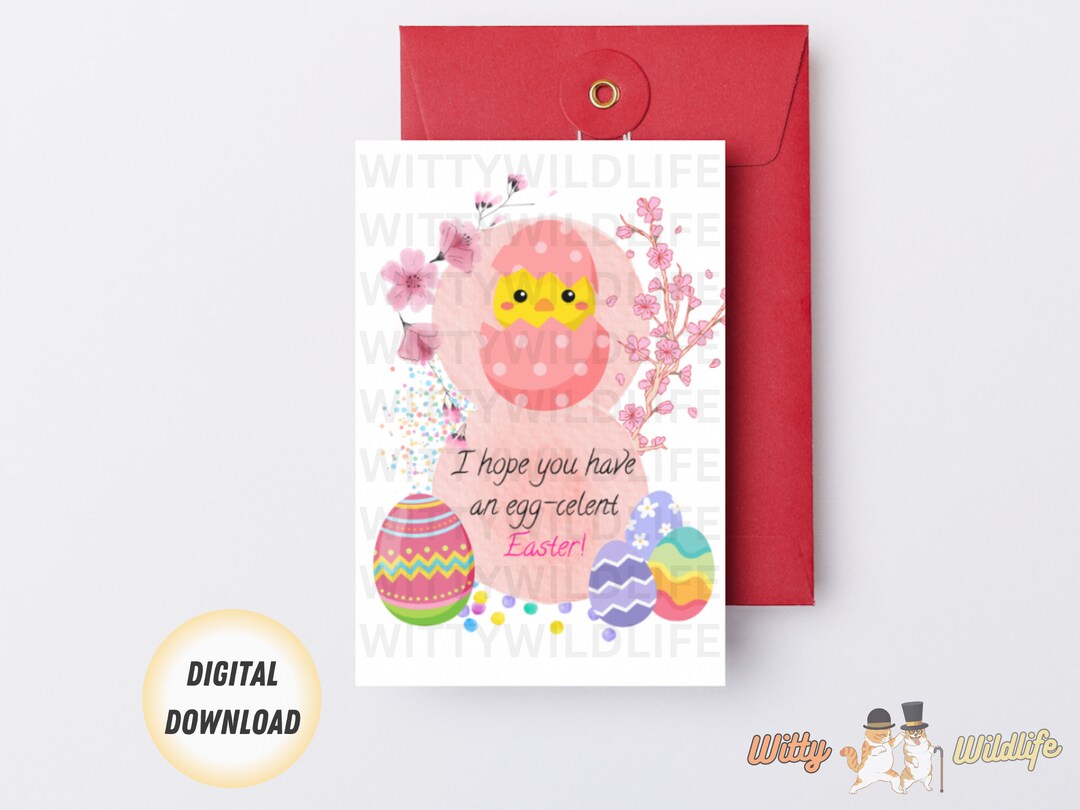 Have an Egg-celent Easter Card Printable Download - Etsy