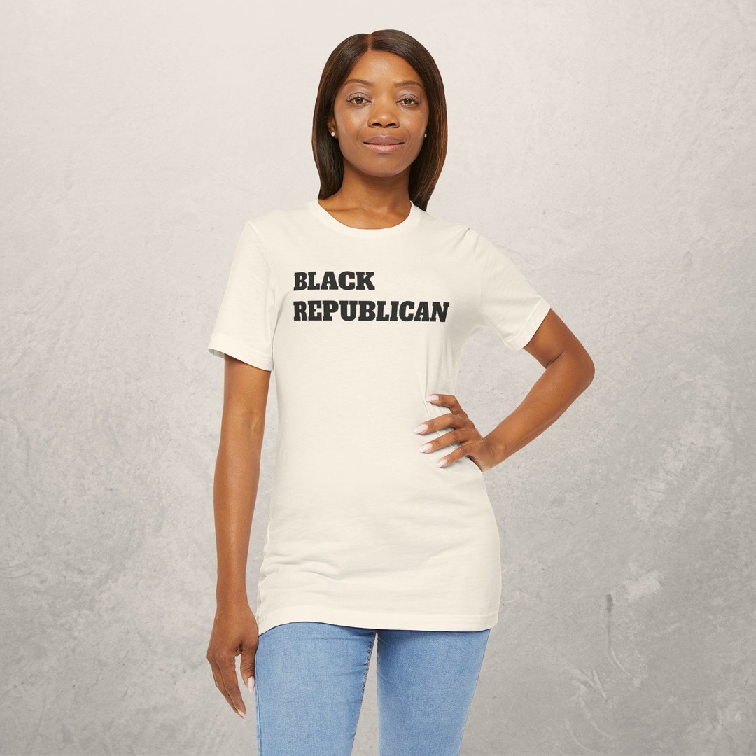 Black Republican Tee - Bella Canvas Short Sleeve, Political Identity ...