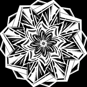 Rotational Symmetrical Mandala Design Digital Download - Etsy