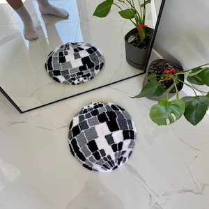 Handmade Tufted Retro Disco Ball Rug - Etsy