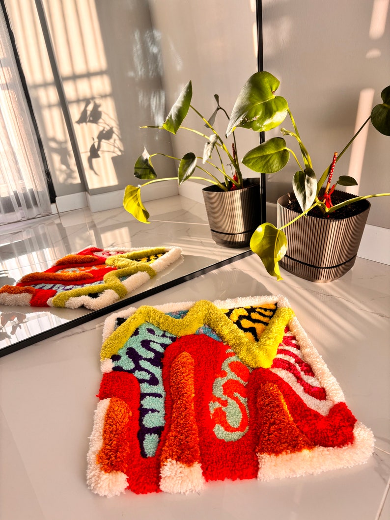 Abstract Tufted 3D Fluffy Tufted Rug - Etsy