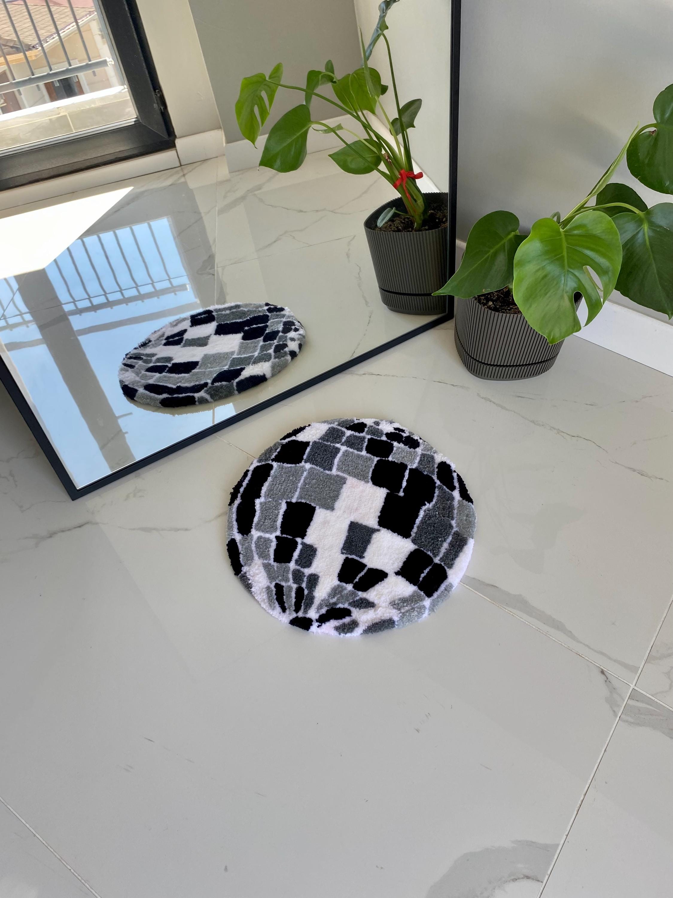 Handmade Tufted Retro Disco Ball Rug - Etsy