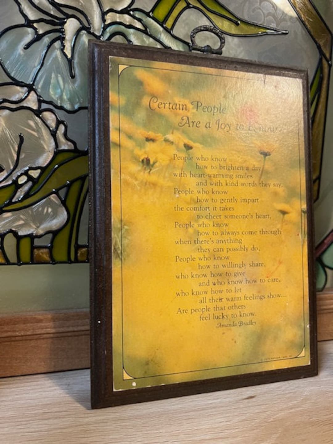 Vintage 1979 Hallmark Plaque With Amanda Bradley Quote - Etsy