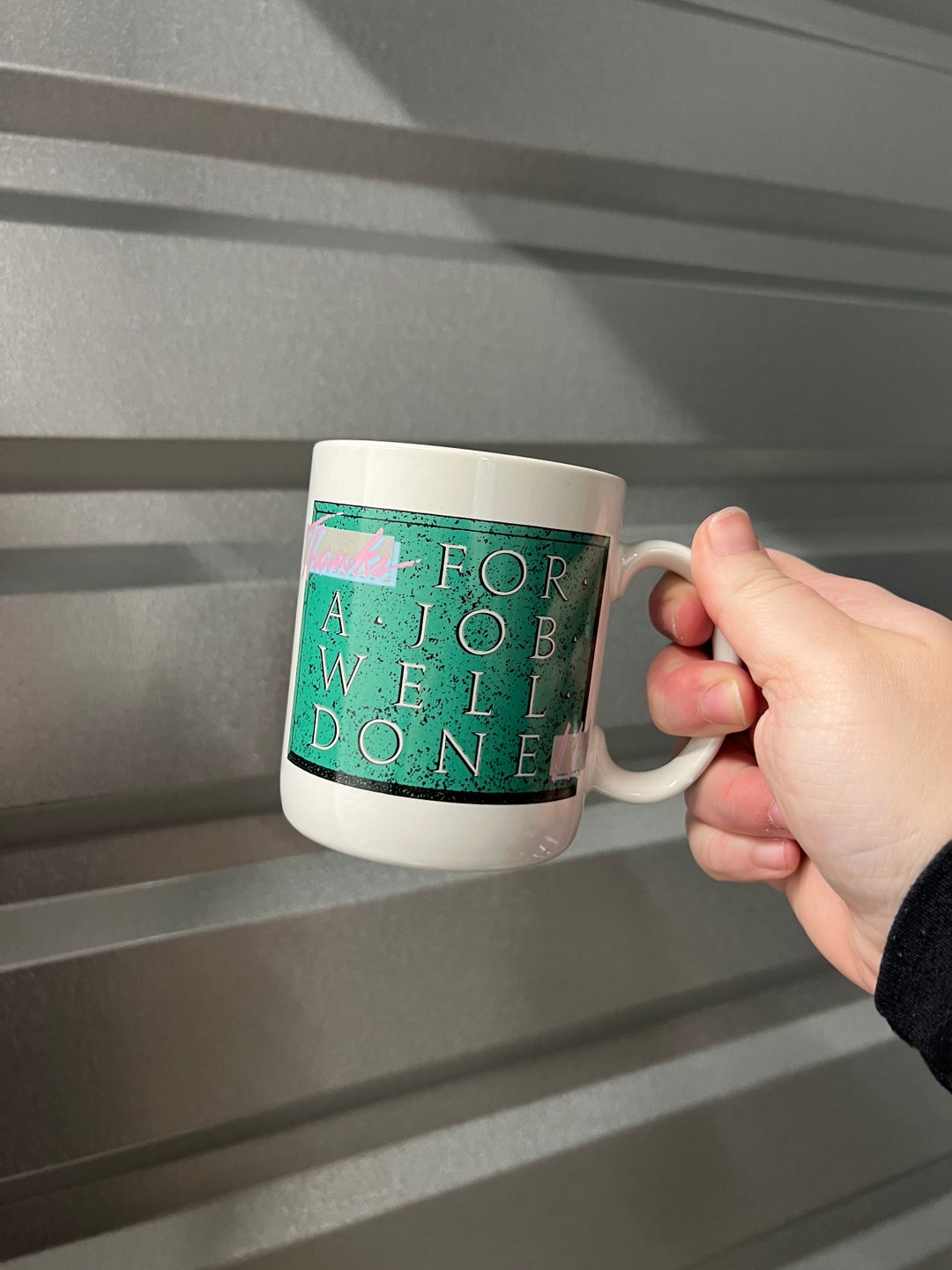 Retro "thanks for a Job Well Done" Coffee Mug - Etsy
