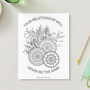 Relationship OCD Coloring Sheets Digital Download - Etsy