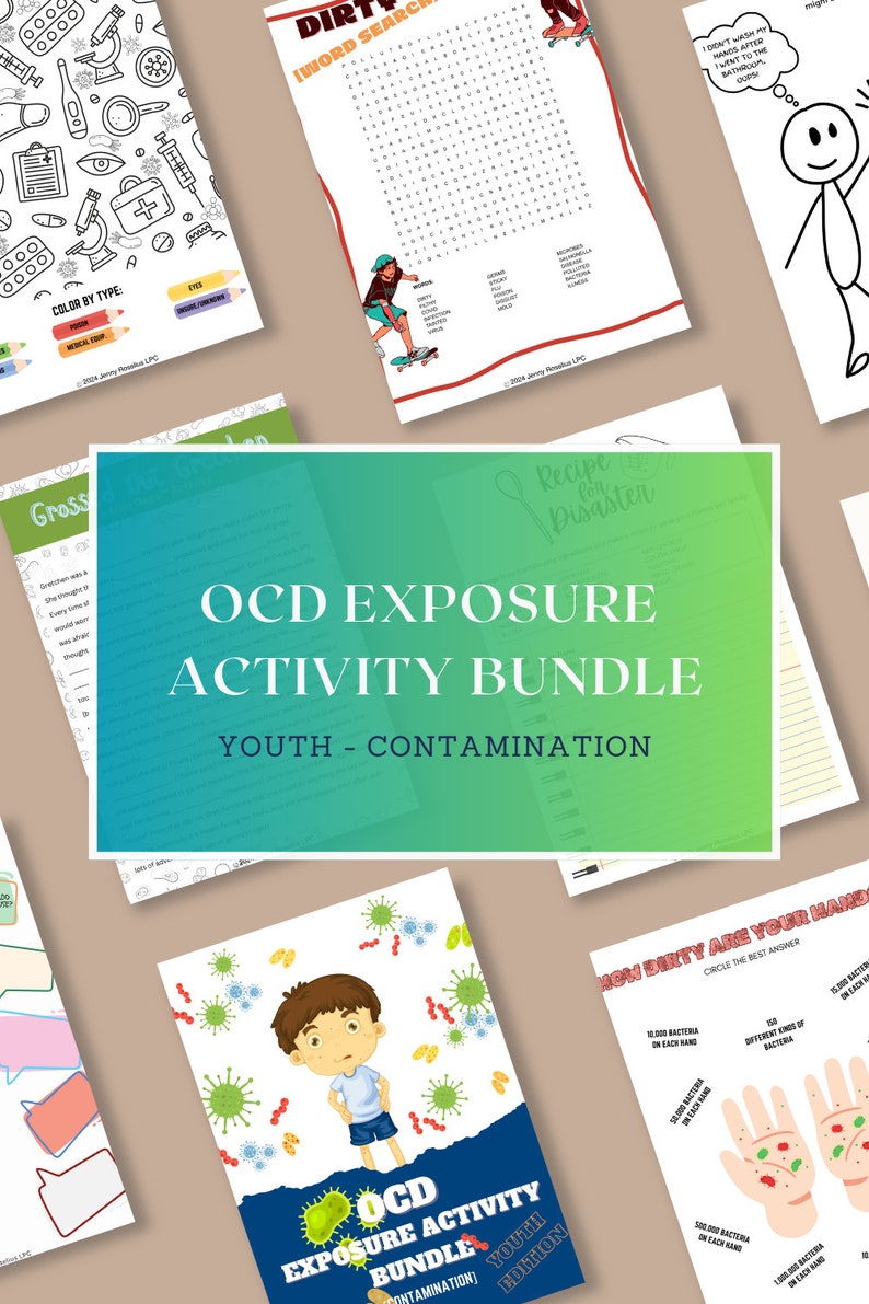 Contamination OCD Youth OCD Exposure Digital Download Exposure Therapy ...