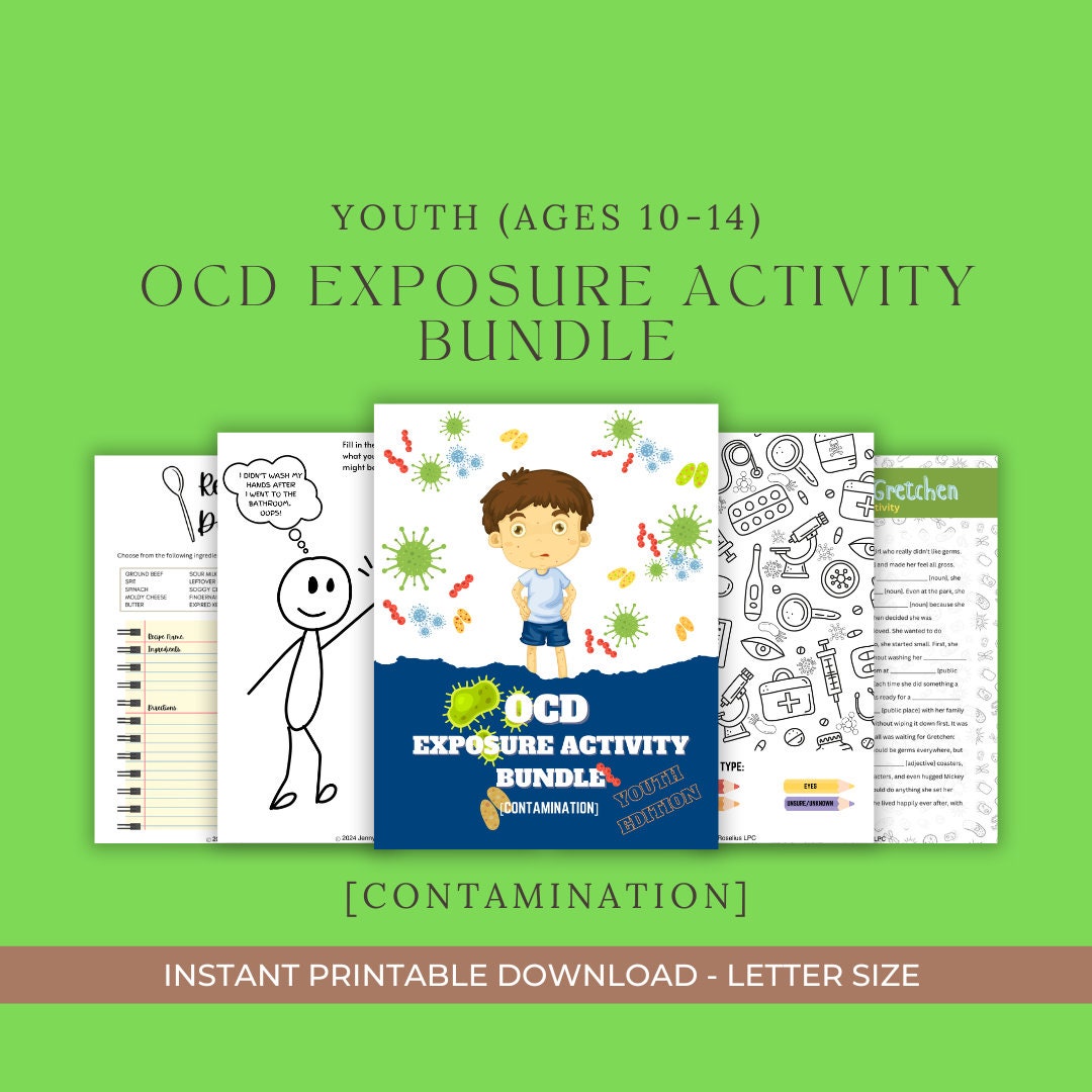 Contamination OCD Youth OCD Exposure Digital Download Exposure Therapy ...