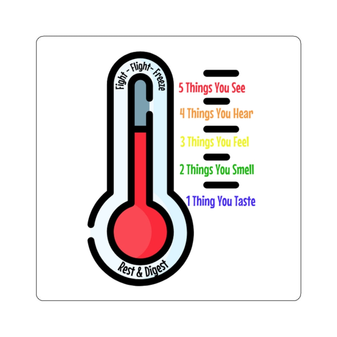 5 Senses Grounding Stickers - Etsy