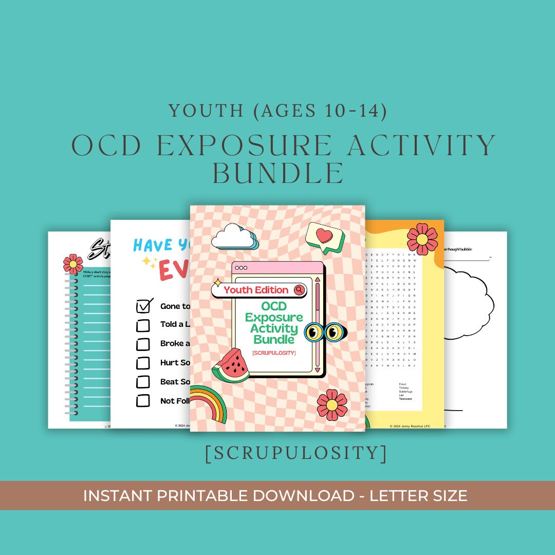 Scrupulosity OCD Youth Exposure Bundle Digital Download Exposure ...