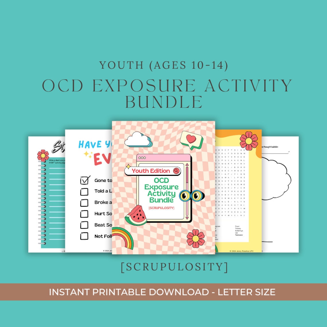 Scrupulosity OCD Youth Exposure Bundle Digital Download Exposure ...