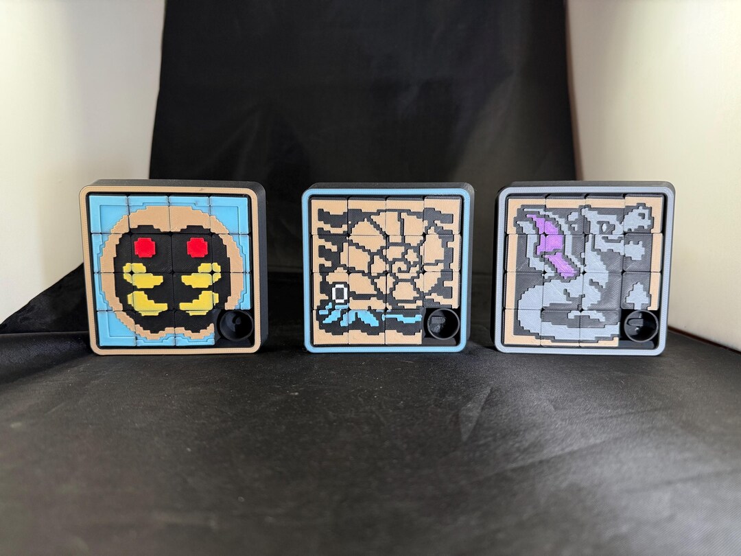 3D Printed Pokemon Slide Puzzles - Etsy