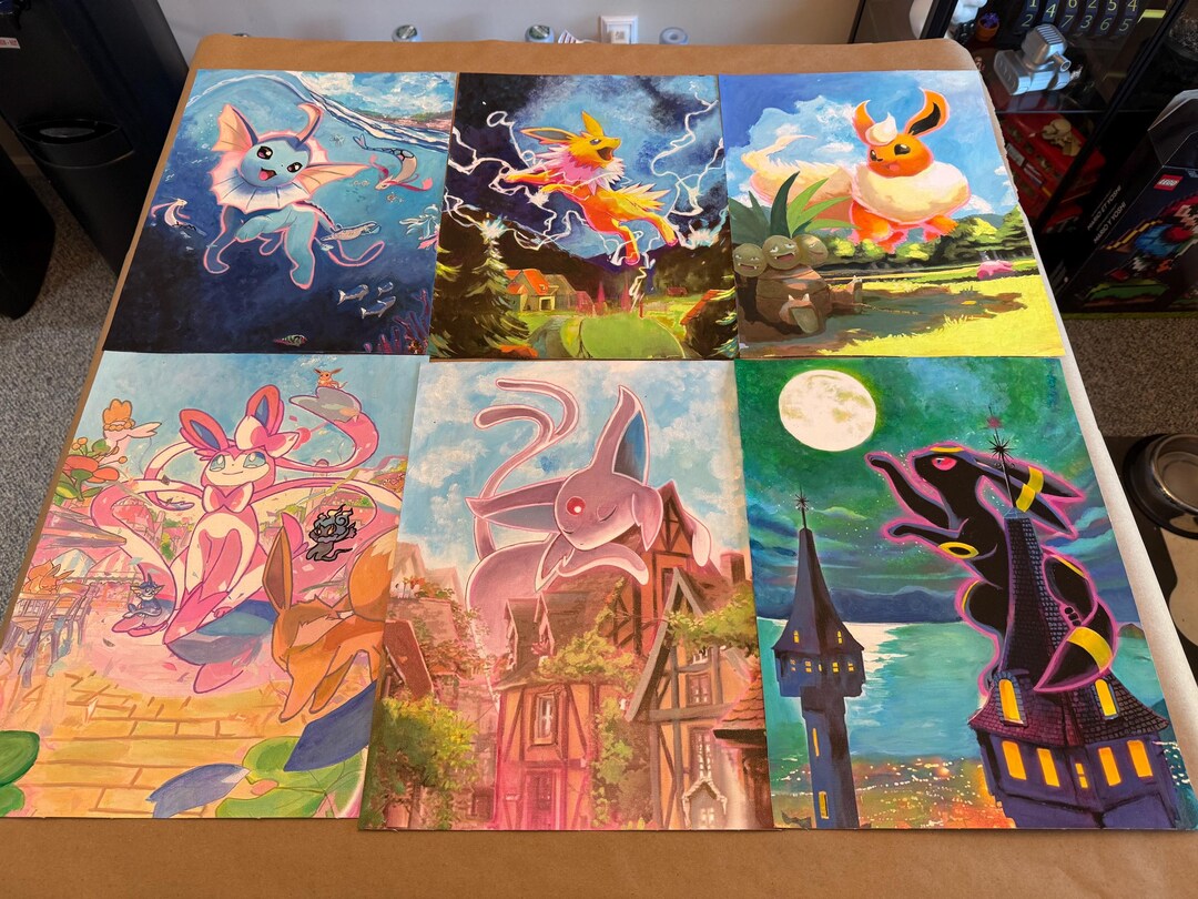 Pokemon Fan Art Oil Paintings - Etsy