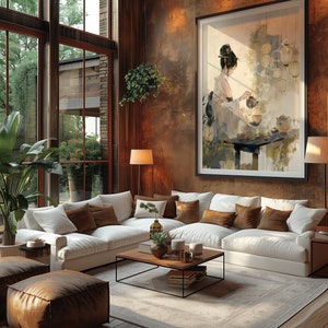 Japanese Tea Ceremony, Geisha Pouring Tea, Oriental Lanterns, Zen ...