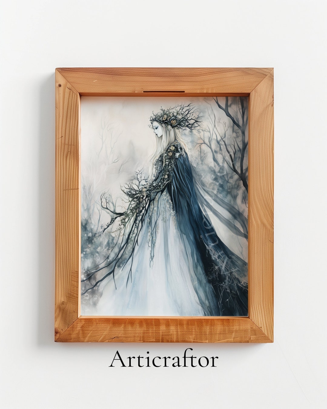 Ethereal Forest Queen, Mystical Woodland Goddess, Fantasy Fairytale ...