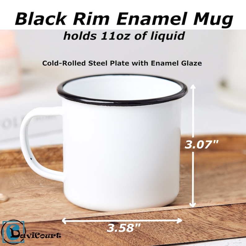 Wildflower Graphic Camping Mug, Hand Drawn Nature-inspired Botanical ...