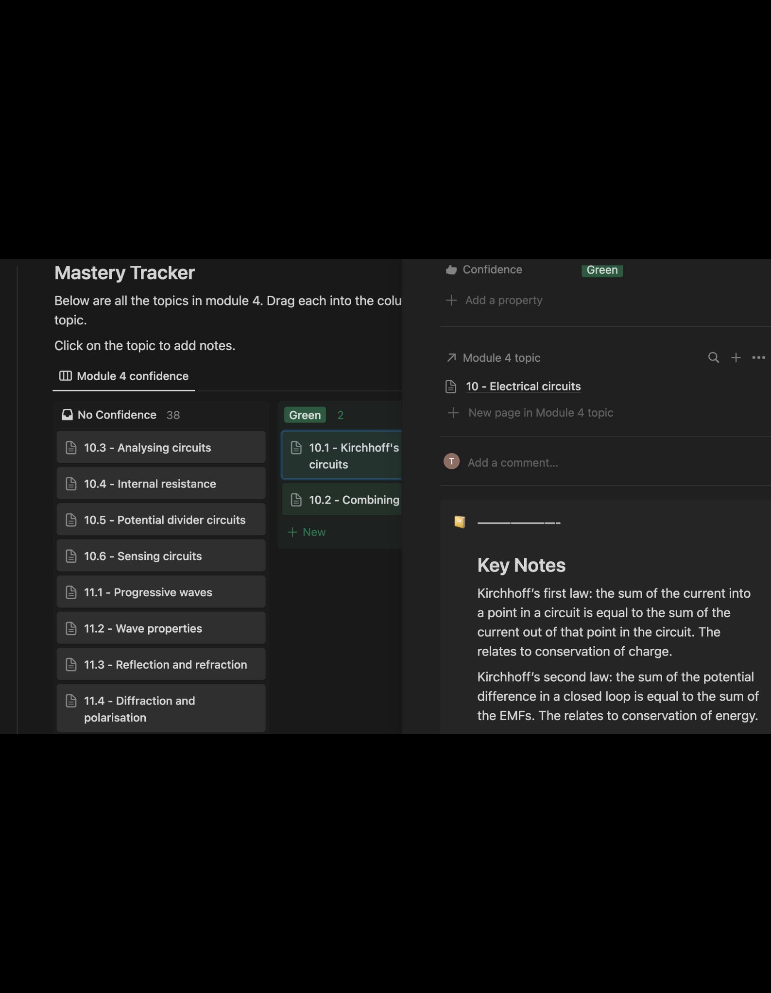 OCR A Level Physics Revision Tracker Notion Template. A Level Student ...