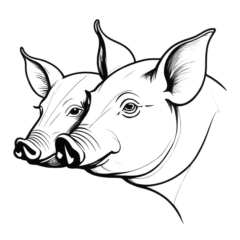 Animal Black Line Art Clipart, 68 High-quality PNG and JPG, Clipart ...
