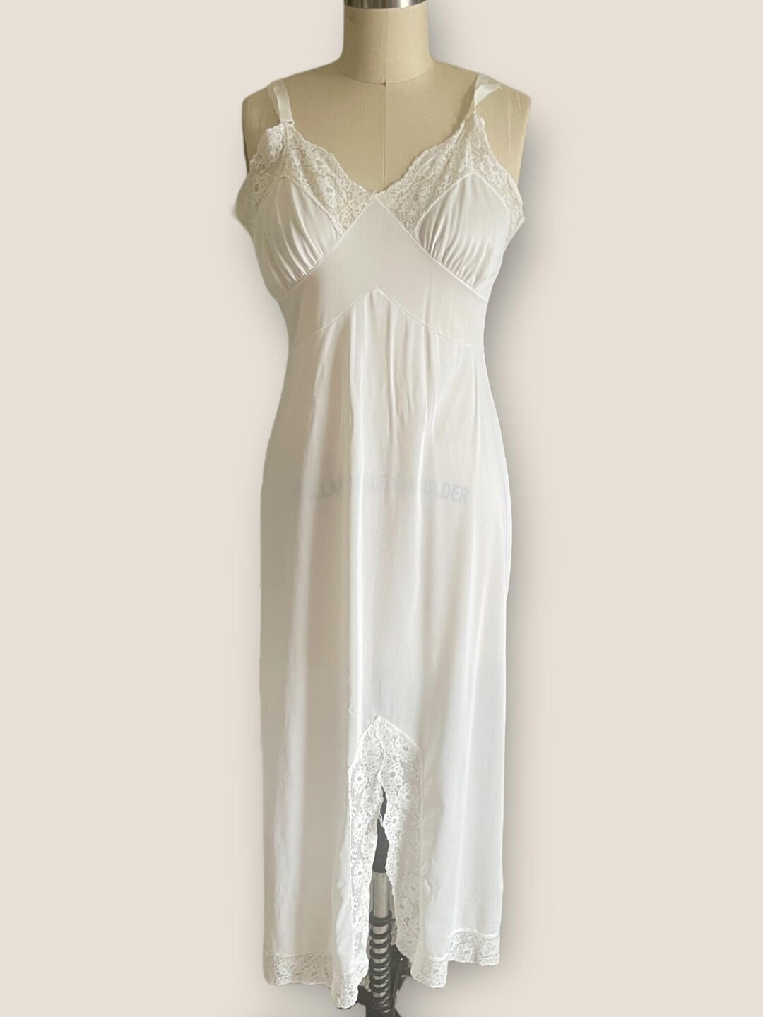 1960s Slip Full Length White Slip Size Small - Etsy
