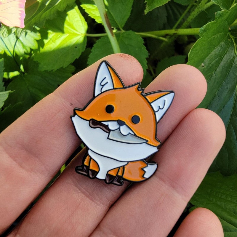 Fox Enamel Pin - Etsy