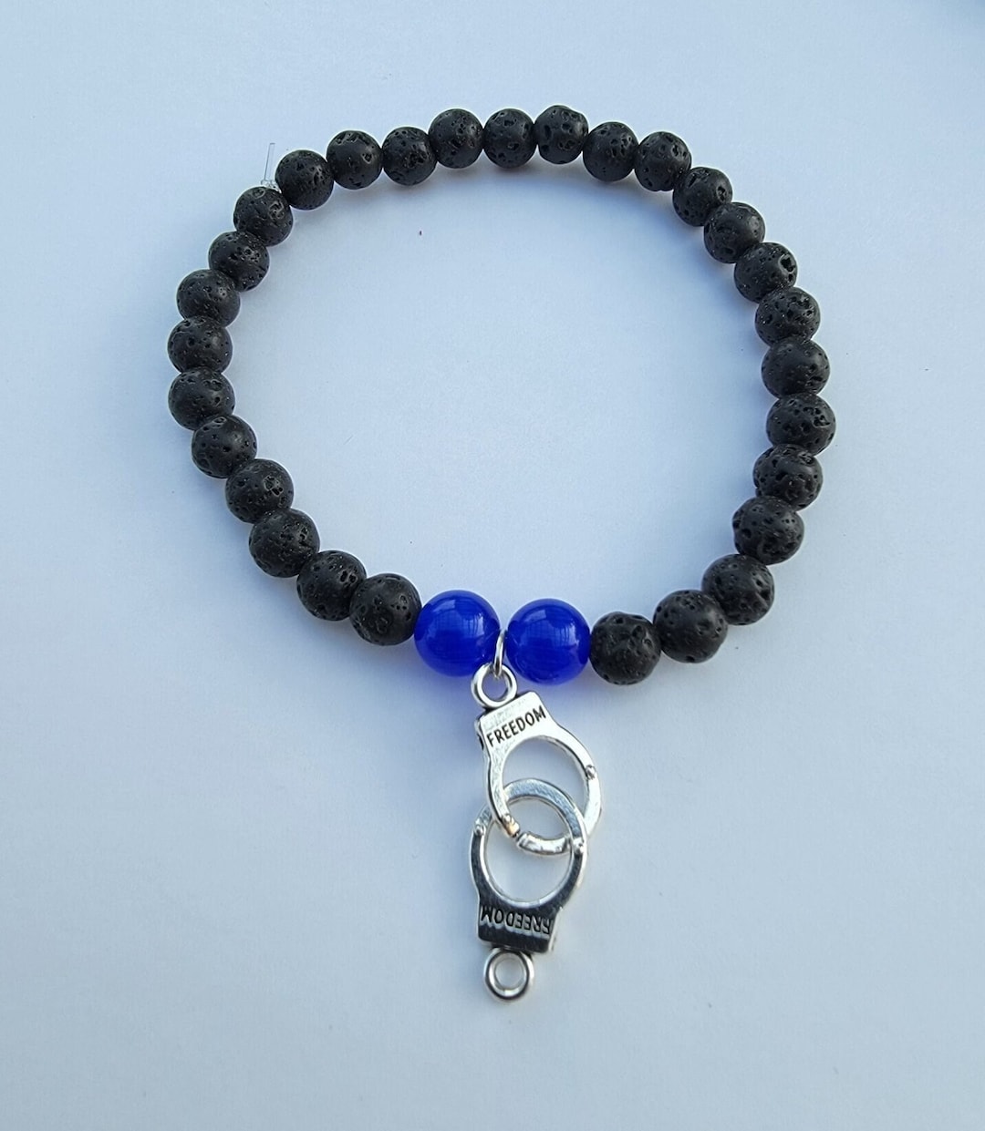 Law Enforcement Bracelet, Thin Blue Line, Handcuff Bracelet, Law ...