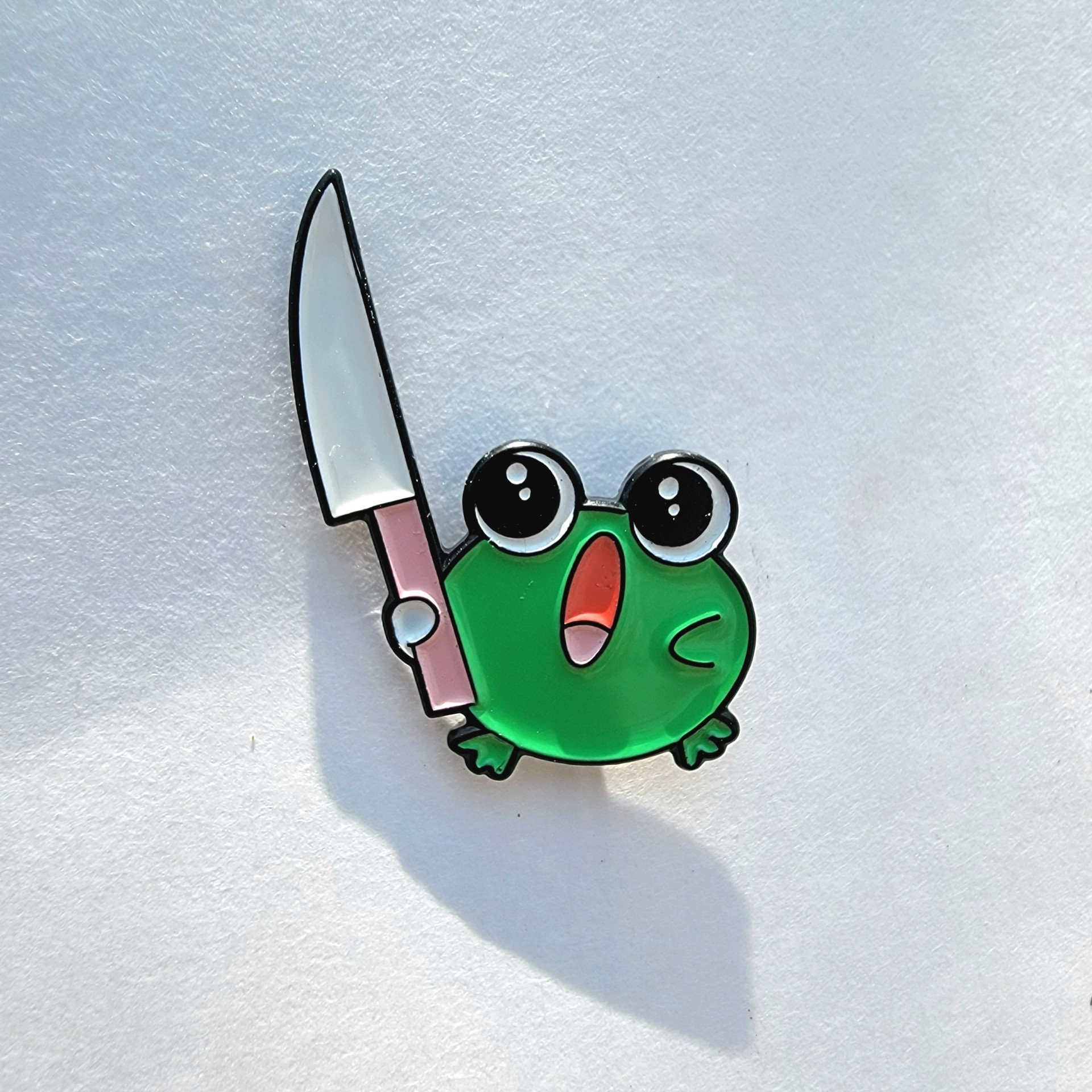 Frog Enamel Pin, Feisty Pin, Animal Pin, Enamel Pin, Funny Pin, Cute ...