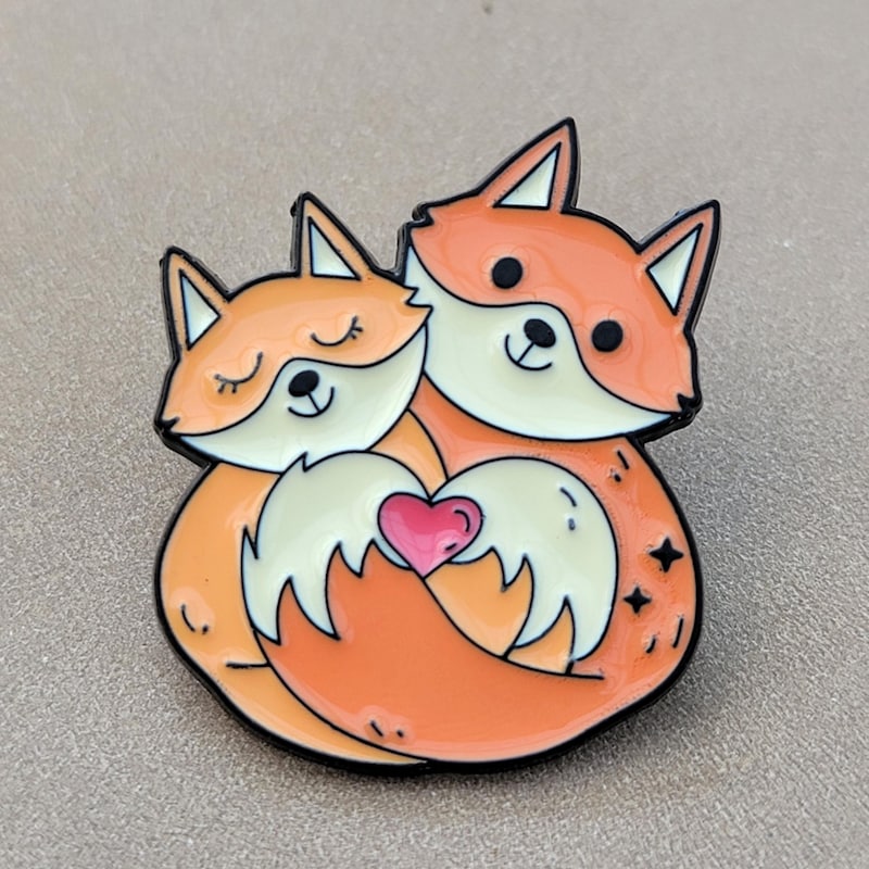 Enamel Pin Fox - Etsy