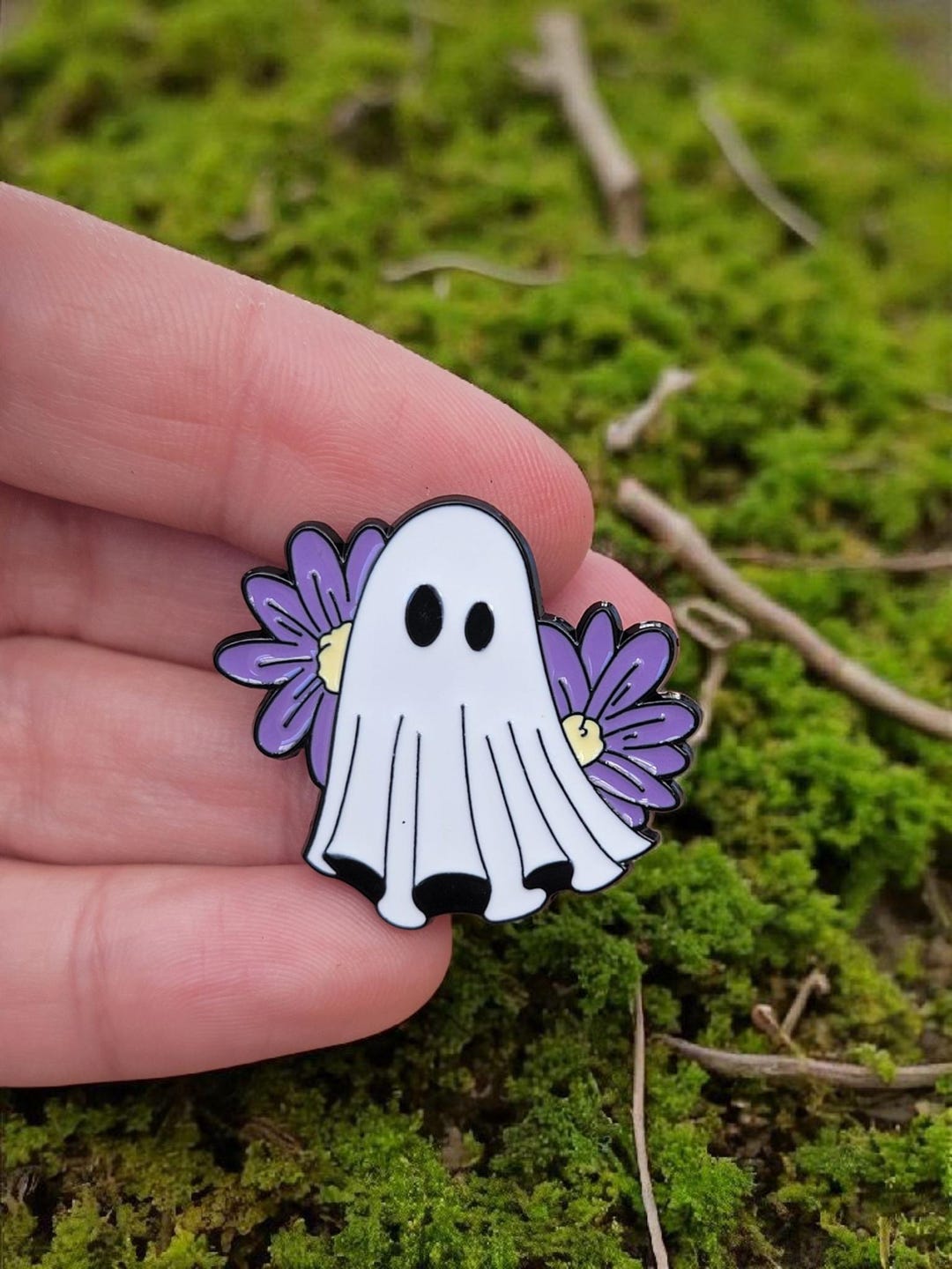Spooky Pin, Enamel Pin, Ghost Pin, Halloween, Pumpkin, Ghosts, Spooky ...