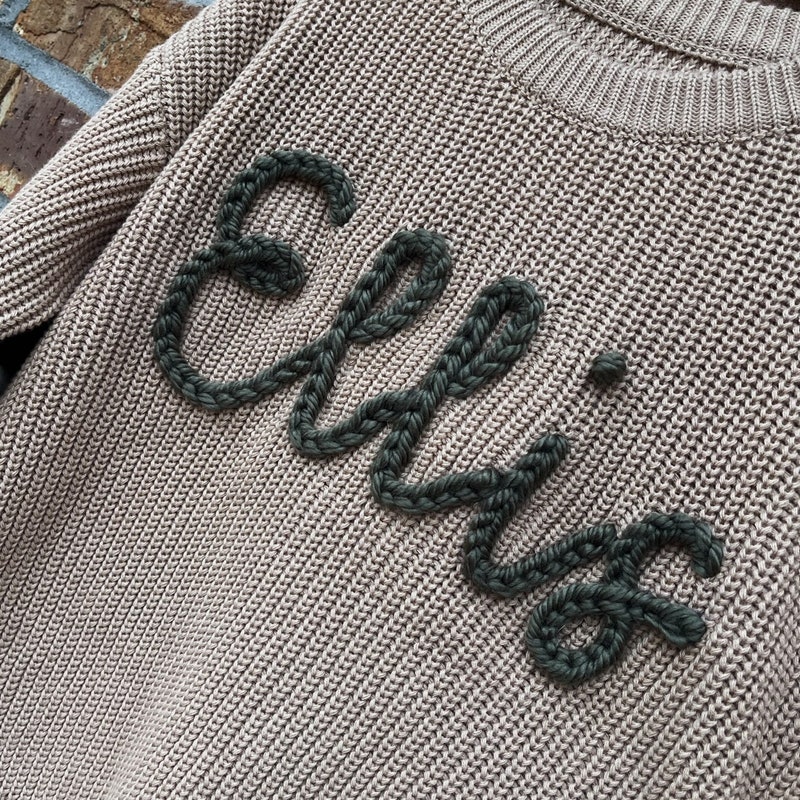 Embroidered Sweater - Etsy