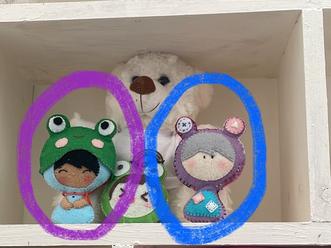 Frog Folk Plushie customnote - Etsy