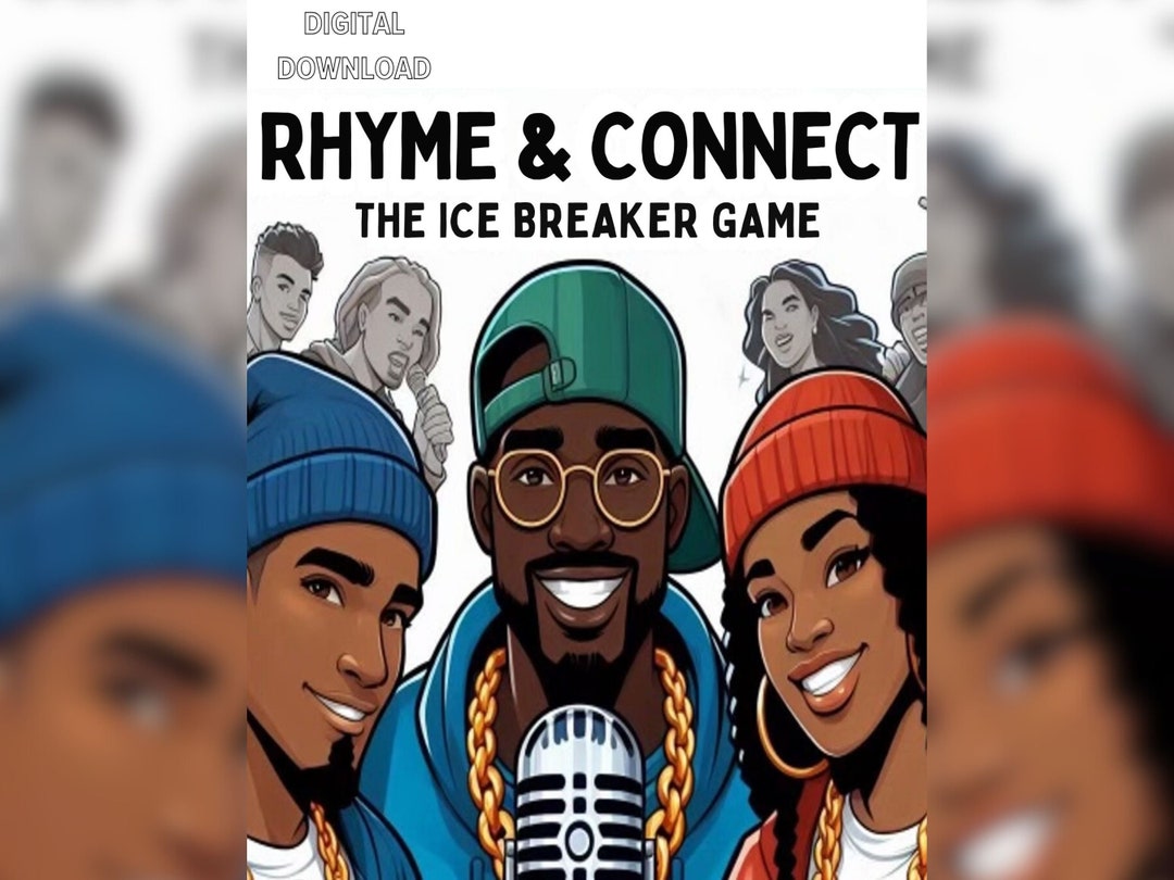 Rhyme & Connect the Ice Breaker Game, Ice Breaker Game, Digital ...
